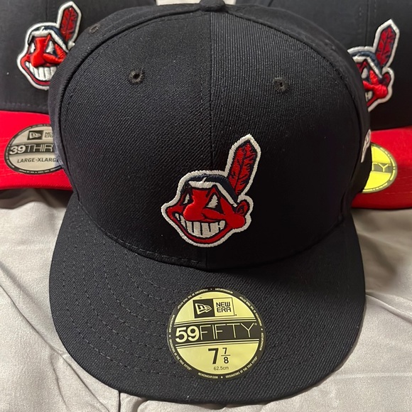 New Era | Accessories | Vintage Throwback Cleveland Indians Chief Wahoo ...